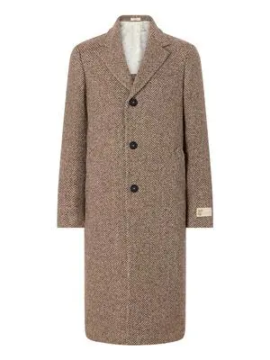 Massimo Alba Mercury Herringbone Virgin Wool Coat - Neutrals