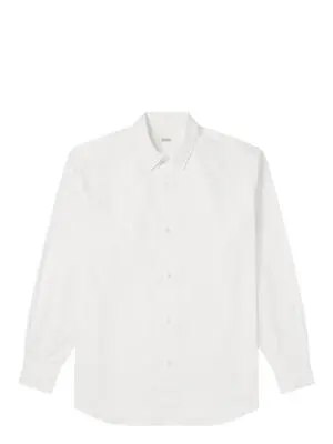 A.PRESSE Cotton-poplin Shirt - White