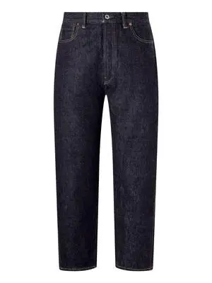 A.PRESSE Tapered Indigo Denim Jeans - Navy