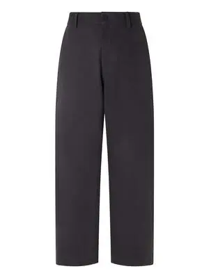 Studio Nicholson Barrel-leg Cotton-twill Trousers - Gray