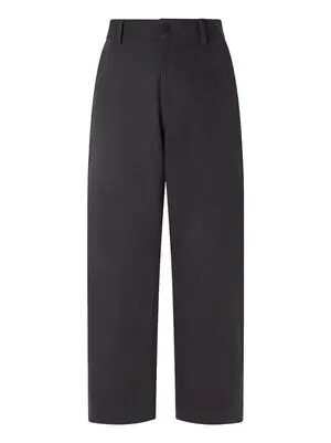 Studio Nicholson Barrel-leg Cotton-twill Trousers - Gray