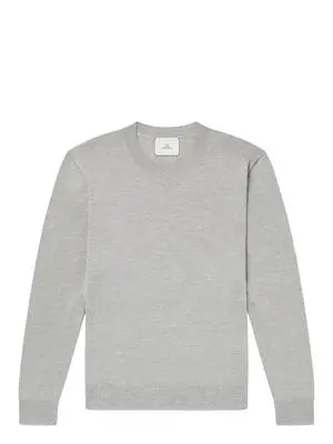 THE ELDER STATESMAN The Elder Statesman Libeccio Wool, Silk, And Linen-Blend Sweater