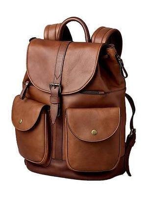 Overland Fairfield Leather Backpack Tan