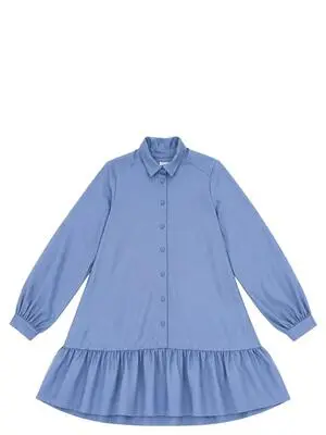 ELFIE Beata Royal Viscose Dress - Blue
