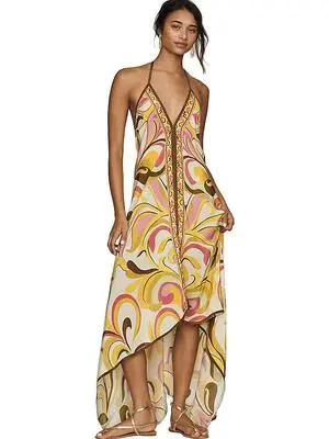 Rococo Sand High-low Maxi Dress - Multi