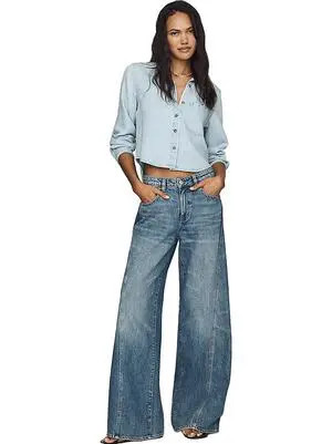 DL1961 Alex Low-rise Baggy Wide-leg Jeans - Authentic