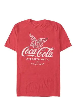 COCA COLA Always Since 1886 Short Sleeve Graphic T-shirt - Red Heather