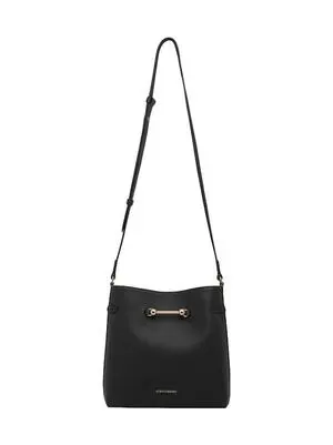 Strathberry Corda Leather Bucket Bag - Black