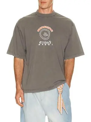 Marni Tee Shirt In Grey - Truffle