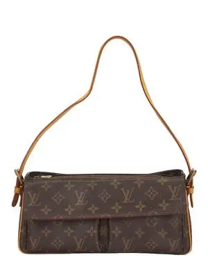 LOUIS VUITTON Monogram Canvas Shoulder Bag - Brown