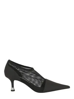 Alexander Wang Fei Mesh Pointed Toe Kitten Heel - Black