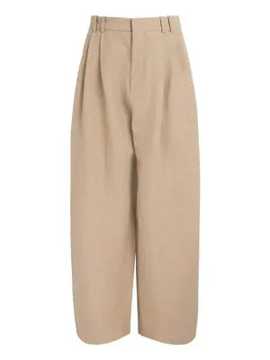 Studio Nicholson Double Pleated Volume Trousers - Beige