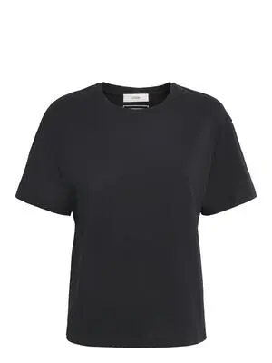 TOTEME Classic T-shirt With Embroidered Logo - Black