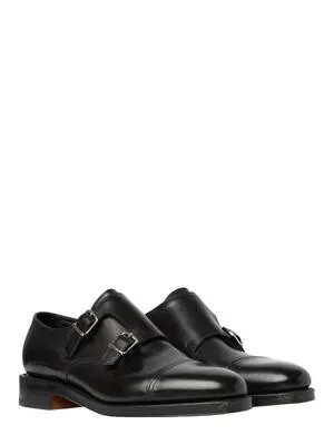 John Lobb Double-buckle Monk Shoes - Black