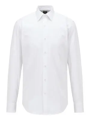 Hugo Boss Regular-fit Poplin Shirt - White