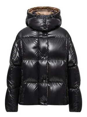 Moncler Parana Hooded Short Down Jacket - Black