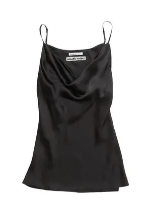 Acne Studios Sleeveless Draped Top - Black