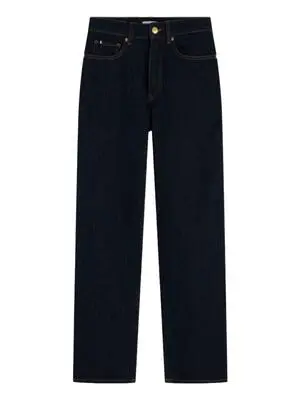 Tommy Hilfiger Logo Patch Straight Leg Jeans - Black