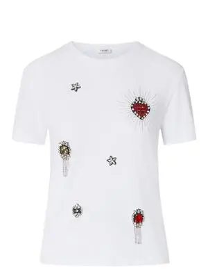 Liu Jo Embellished T-shirt - White