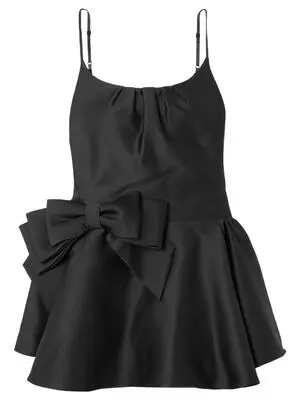 SHUSHU/TONG Bow-decorated Mini Dress - Black