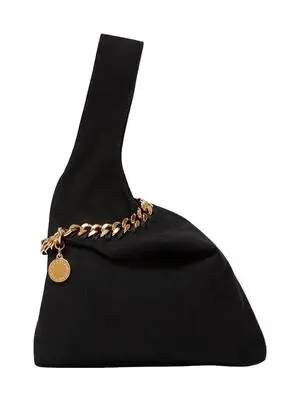 Stella McCartney Frayme Chain-link Clutch Bag - Black
