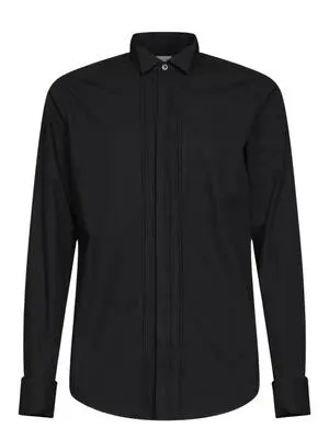 Dries Van Noten Collared Long-sleeved Shirt - Black