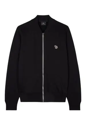 Paul Smith Zebra-patch Zip-fastening Bomber Jacket - Black
