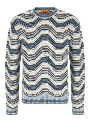 Missoni Geometric Zigzag Knit Sweater - No