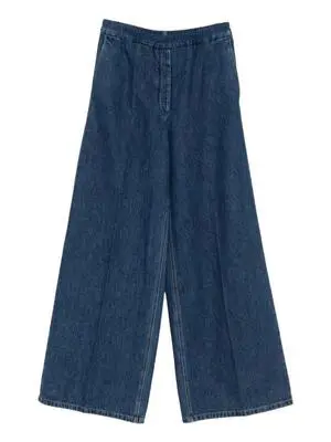 FORTE_FORTE Forte Forte Wide-Leg Jeans With Pressed-Crease Hems No