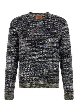 Missoni Crew Neck Long-sleeved Knitwear - Black