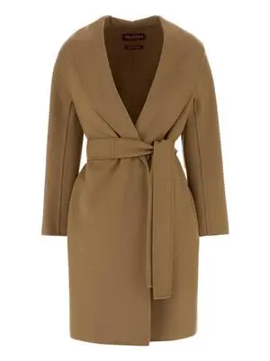 Max Mara Max Mara Studio Testremo Belted Wrap Coat No