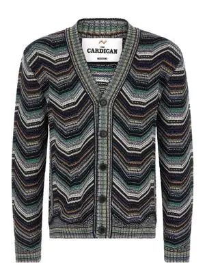Missoni Zigzag Knit Cardigan - Black