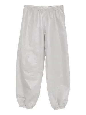 Paloma Wool Loose-fitting Trousers With Elasticated Waistband And Cuffs - Grey