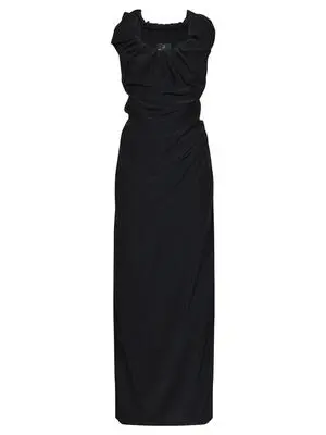 VIVIENNE WESTWOOD Sleeveless Draped Maxi Dress - Black