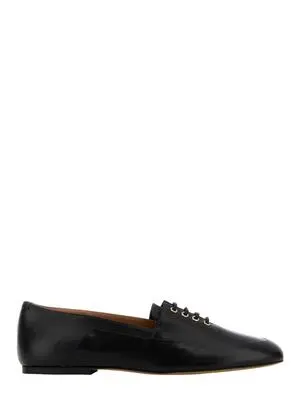 JIL SANDER Elyss Lace-up Loafers - Black