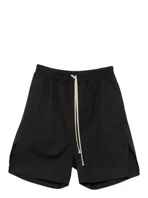Rick Owens Wide-leg Elastic Waistband Shorts - Black