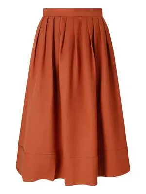 BALTÉR Palma Terre Cotta Midi Skirt - Orange