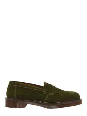 Dr. Martens Dr. Martens Repello Calf Suede Moc Toe Penny Loafers Green