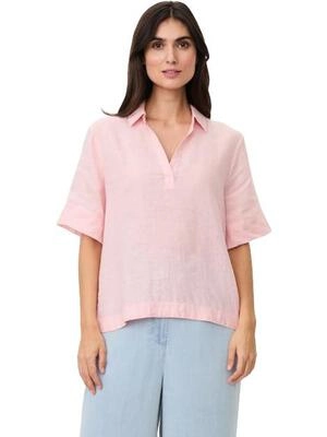 MASAI COPENHAGEN Mabrevia Relaxed Linen Shirt - Strawberry Cm