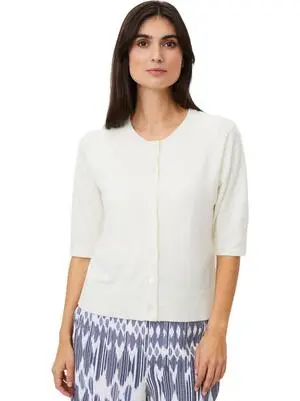 MASAI COPENHAGEN Half-sleeve Knitted Cardigan - Jet Stream