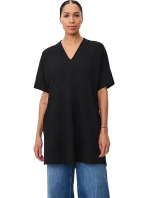 MASAI COPENHAGEN Magaldorix Jersey Tunic Top - Black