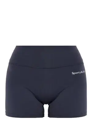 SPORTY  RICH Sporty & Rich Elastic Waist Shorts - Black