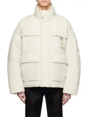 WOOYOUNGMI Long-sleeve Puffer Jacket With Zip-up Closure - White