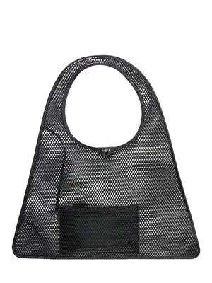 Alaïa Crocheted Shoulder Bag - Black