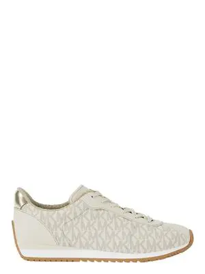 Michael Kors Rhodes Signature Logo Trainers - Vanilla