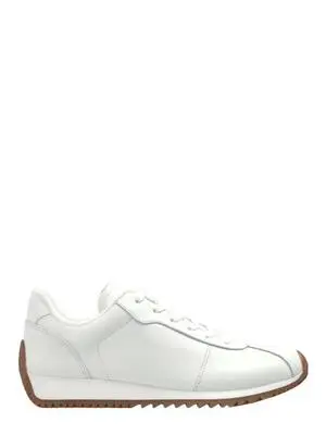 Michael Kors Leather Lace-up Sneakers - White