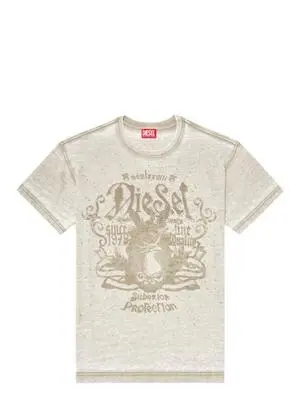 DIESEL® T-norm-aa8 Embellished T-shirt - Beige