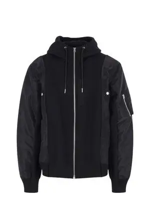 Sacai Casual Hooded Jacket - Black