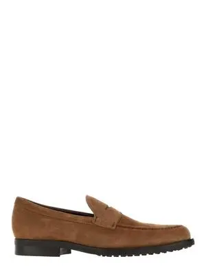 TOD'S Tod's Suede Penny-Slot Loafers No