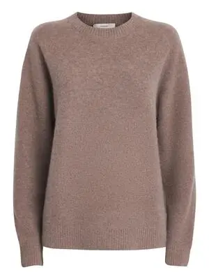 Vince Boiled Cashmere Crew Neck Sweater - Beige